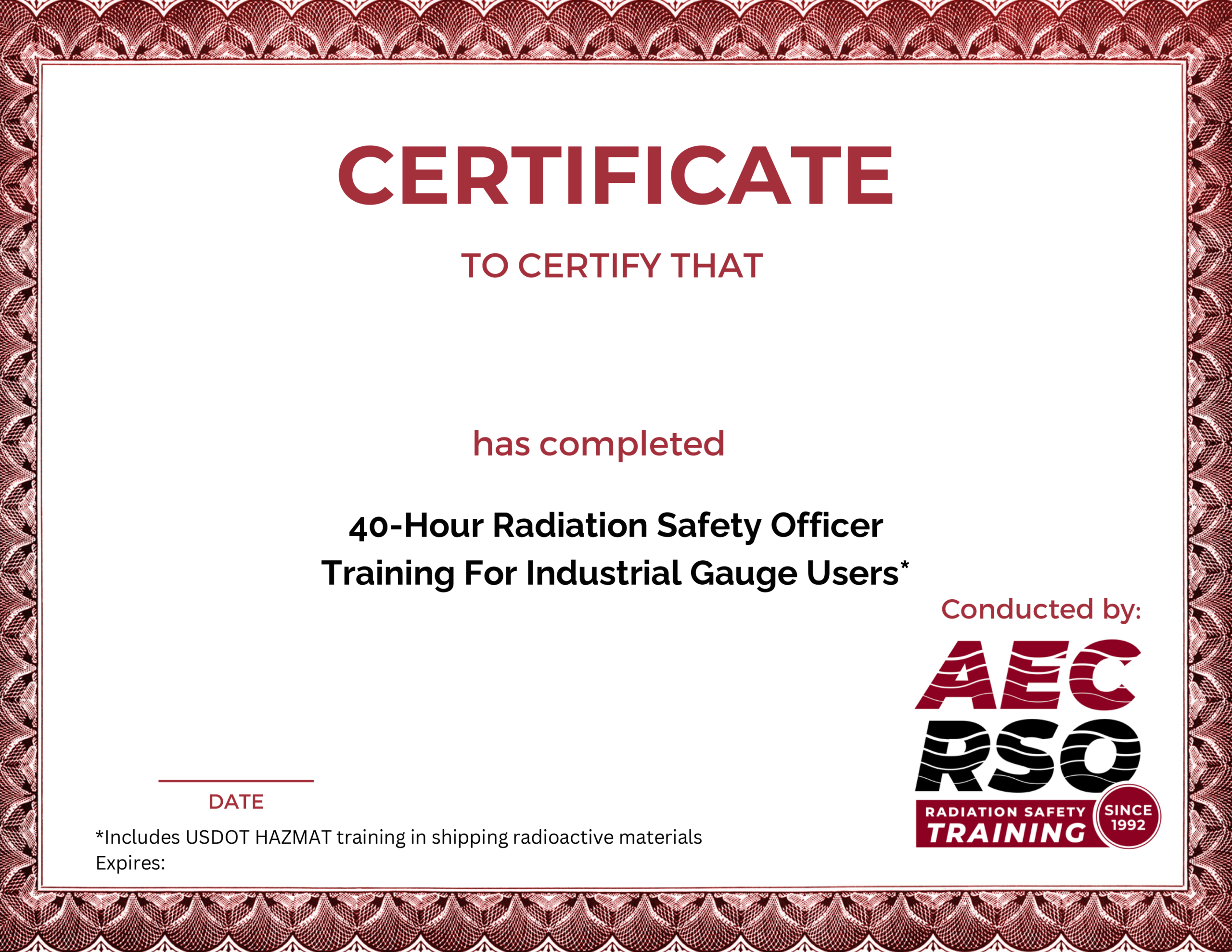 AEC-Completion-Certificate-3-1 - Applied Environmental Consulting, Inc.